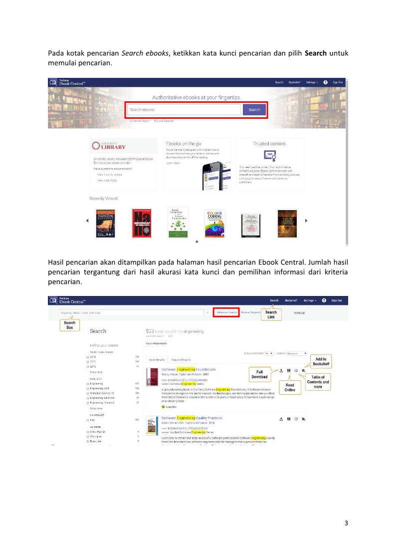 PANDUAN PENGGUNAAN E-BOOK PROQUEST – YARSI Library